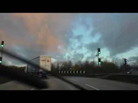 Driving On The A34 From M3 Motorway J9 Winnall, Winchester To M4 J13 ...