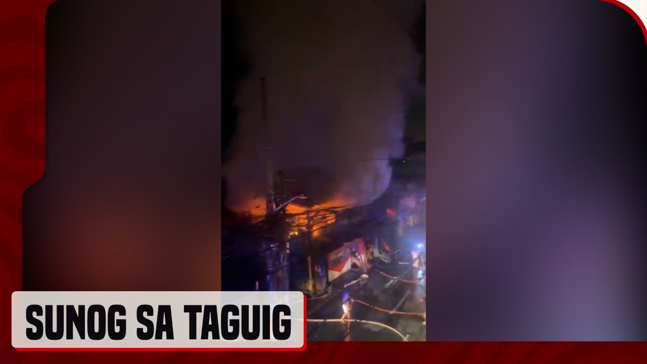 Sunog, sumiklab sa residential area sa Taguig - YouTube