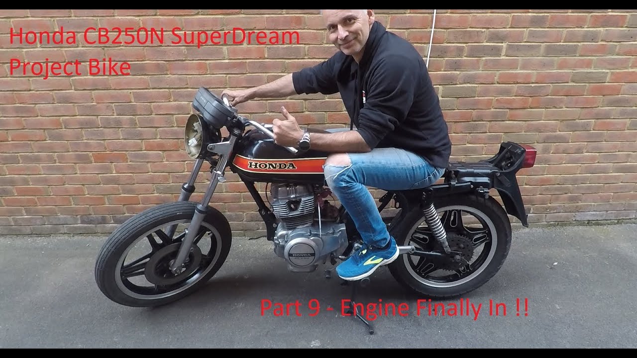 Part 9 - Honda Superdream CB250N Project - Engine Finally In - YouTube