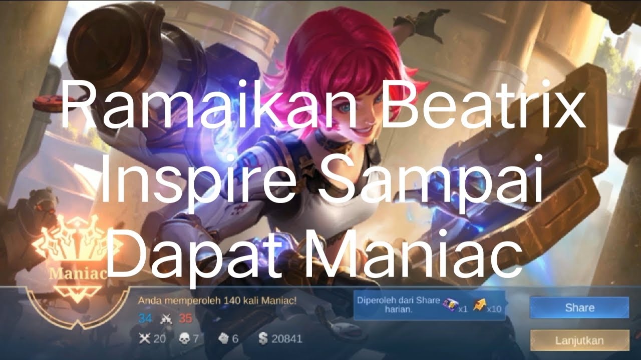 Beatrix Inspire Mobile Legends #mobilelegends - YouTube