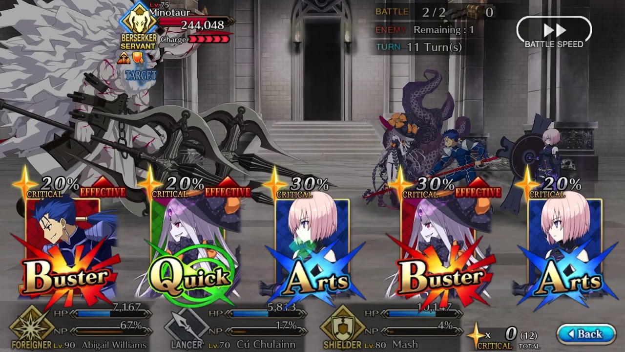 FGO - Minotaur Phase 2 - YouTube