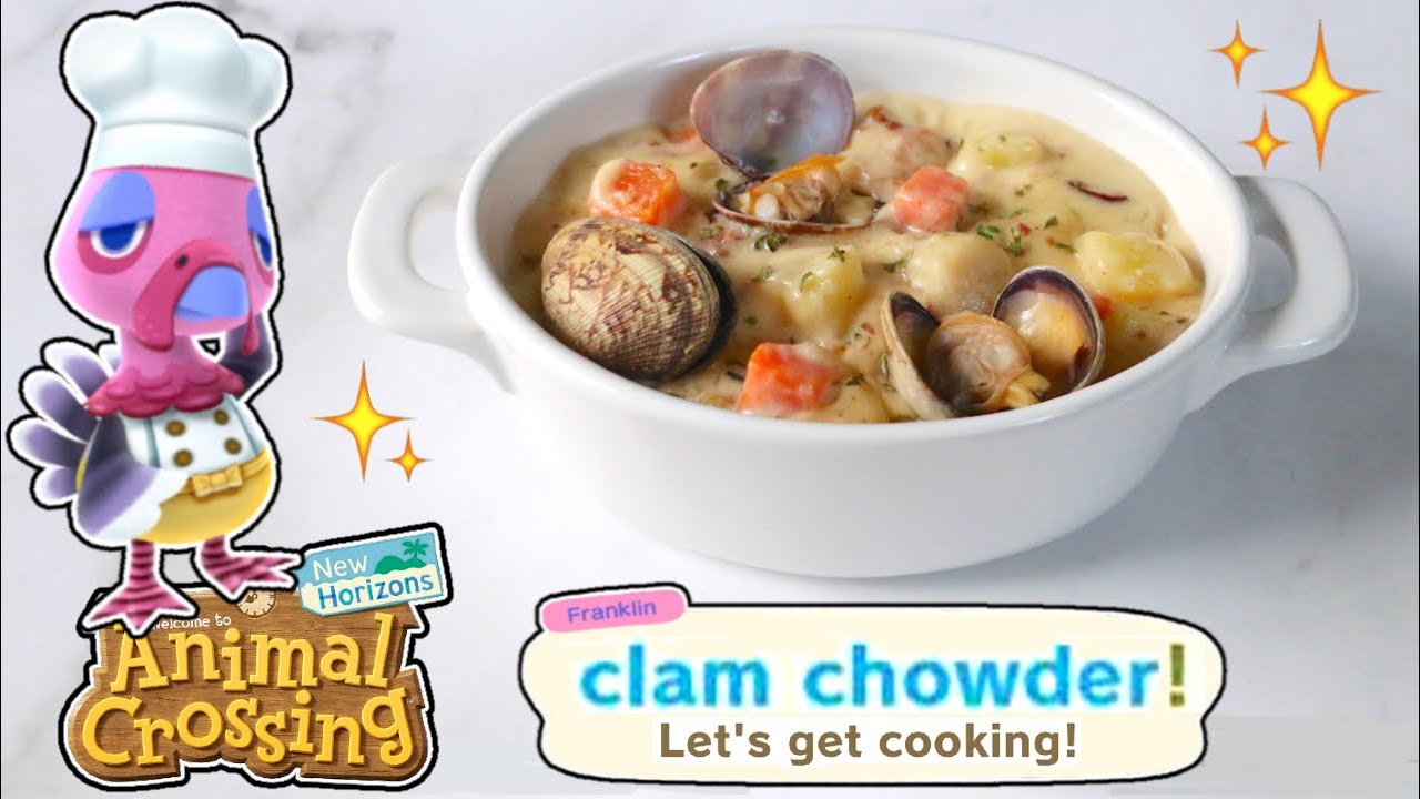 ACNH - La potée de palourdes (clam chowder recipe) - YouTube