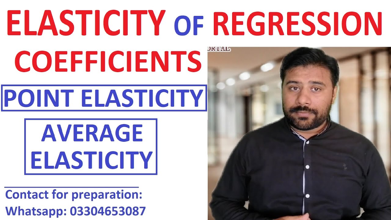Elasticity Of Regression model || Point and average elasticity || How ...