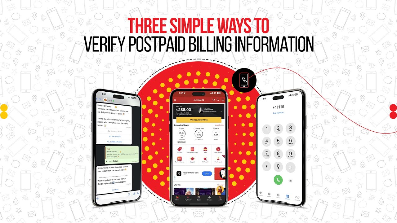 Three Simple Ways To Verify Postpaid Billing Information YouTube three-simple-ways-to-verify-postpaid-billing-information-youtube