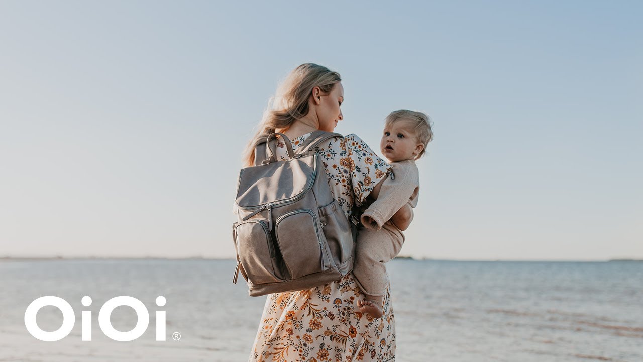 What does the OiOi Nappy Backpack look like on? - YouTube