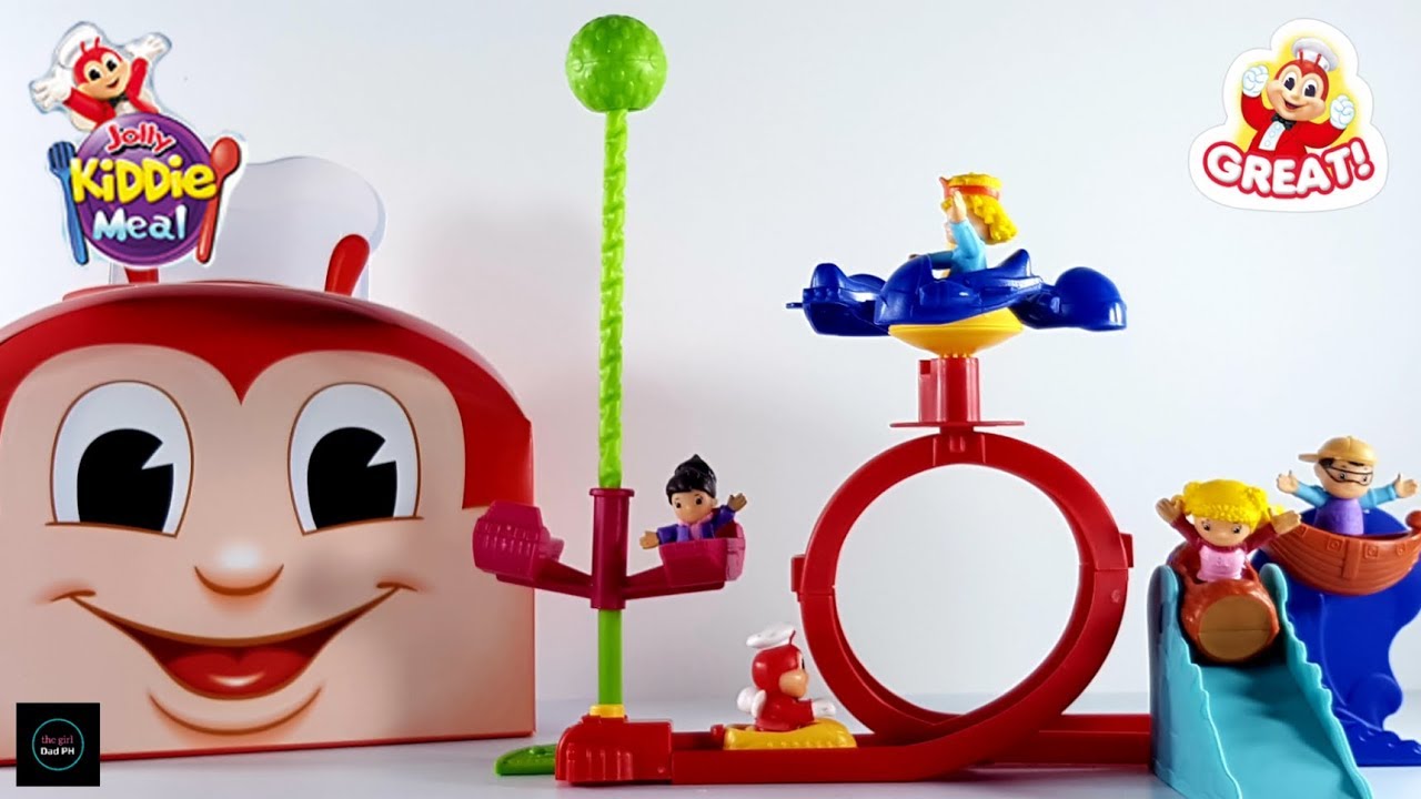 Jollibee Jolly Kiddie Meal 2019 Jollitown Theme Park Complete Set - YouTube