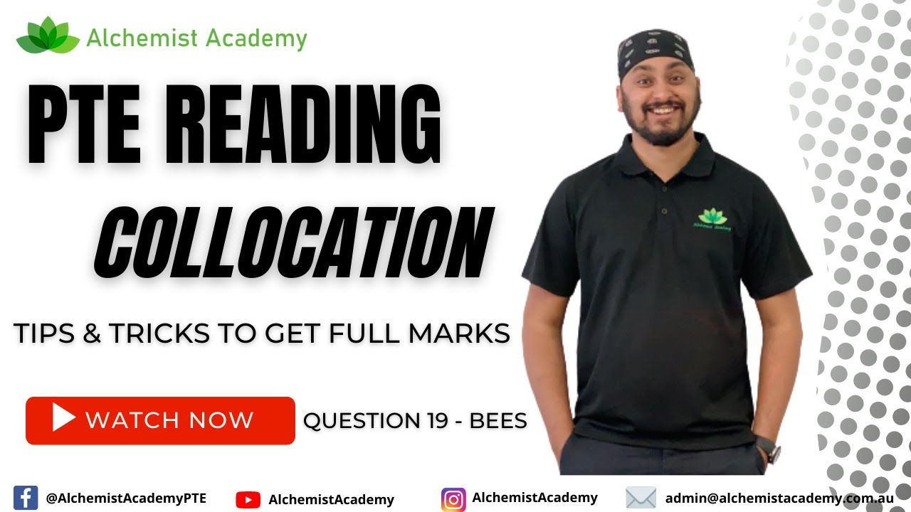 Tips & Tricks to get Full Marks in PTE Collocation | Alchemist Academy ...