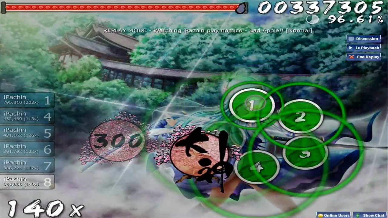 [ Osu! ] Bad Apple!! - nomico [ HD test ] - YouTube