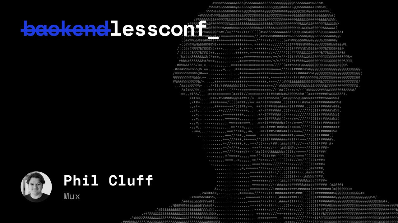 Phil Cluff — Streaming video in the browser without patents - YouTube