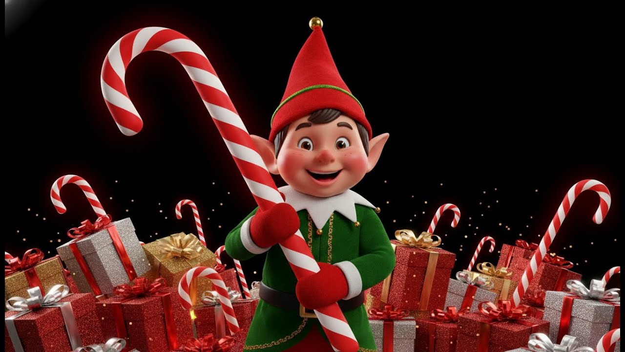 Calming Candy Cane Festival - Elf's Sweet Holiday Magic - 4K Animated ...