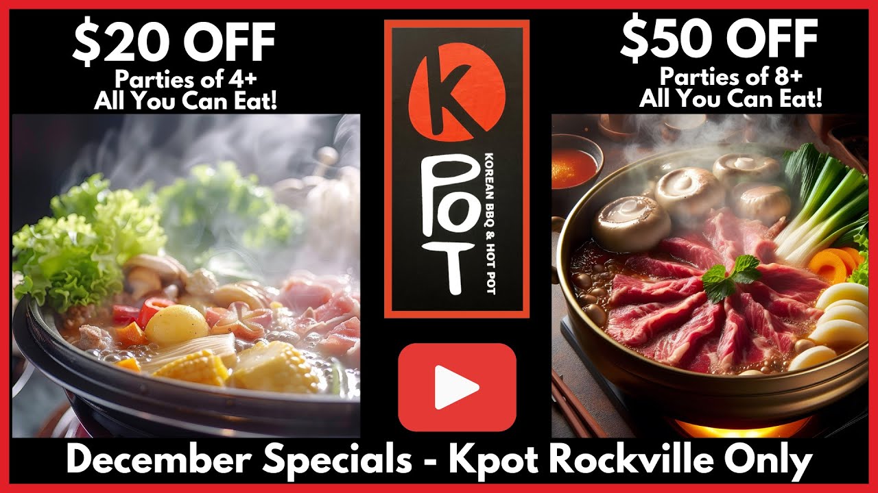 KPot Korean BBQ & Hot Pot- Rockville MD Dec Coupons 1920 x 1080 - YouTube