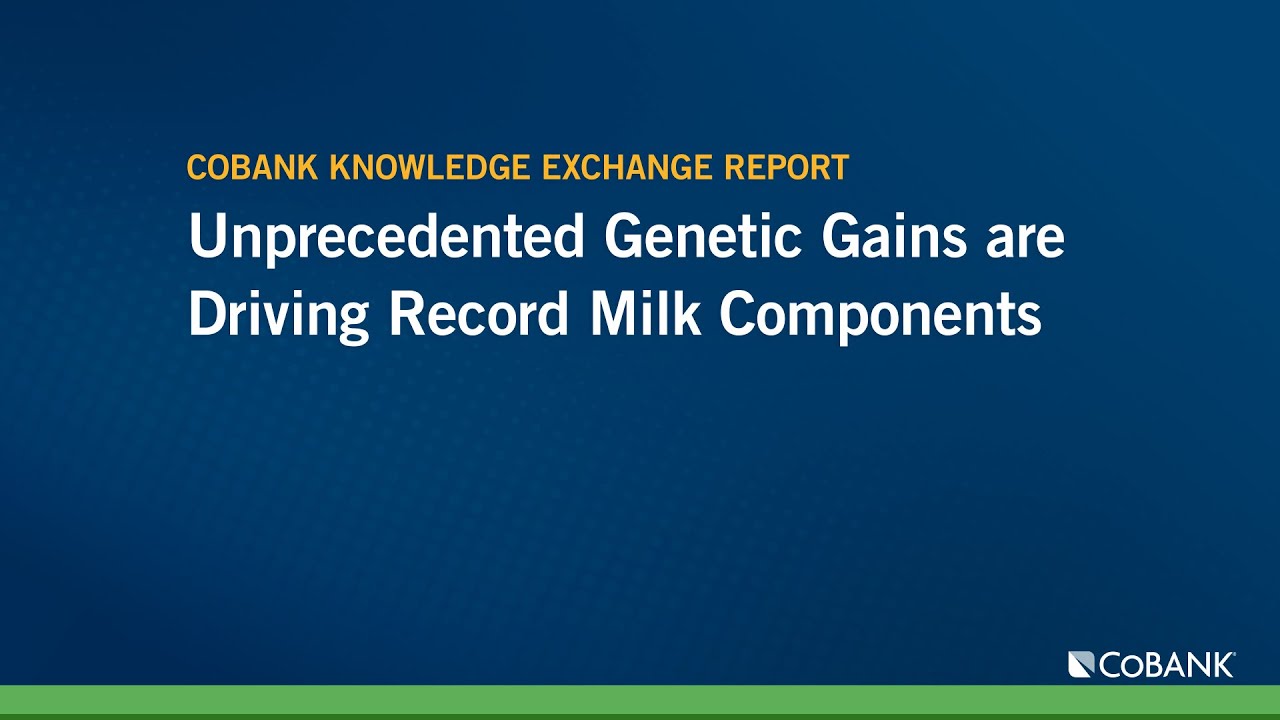 Unprecedented genetic gains are driving record milk components | KED ...