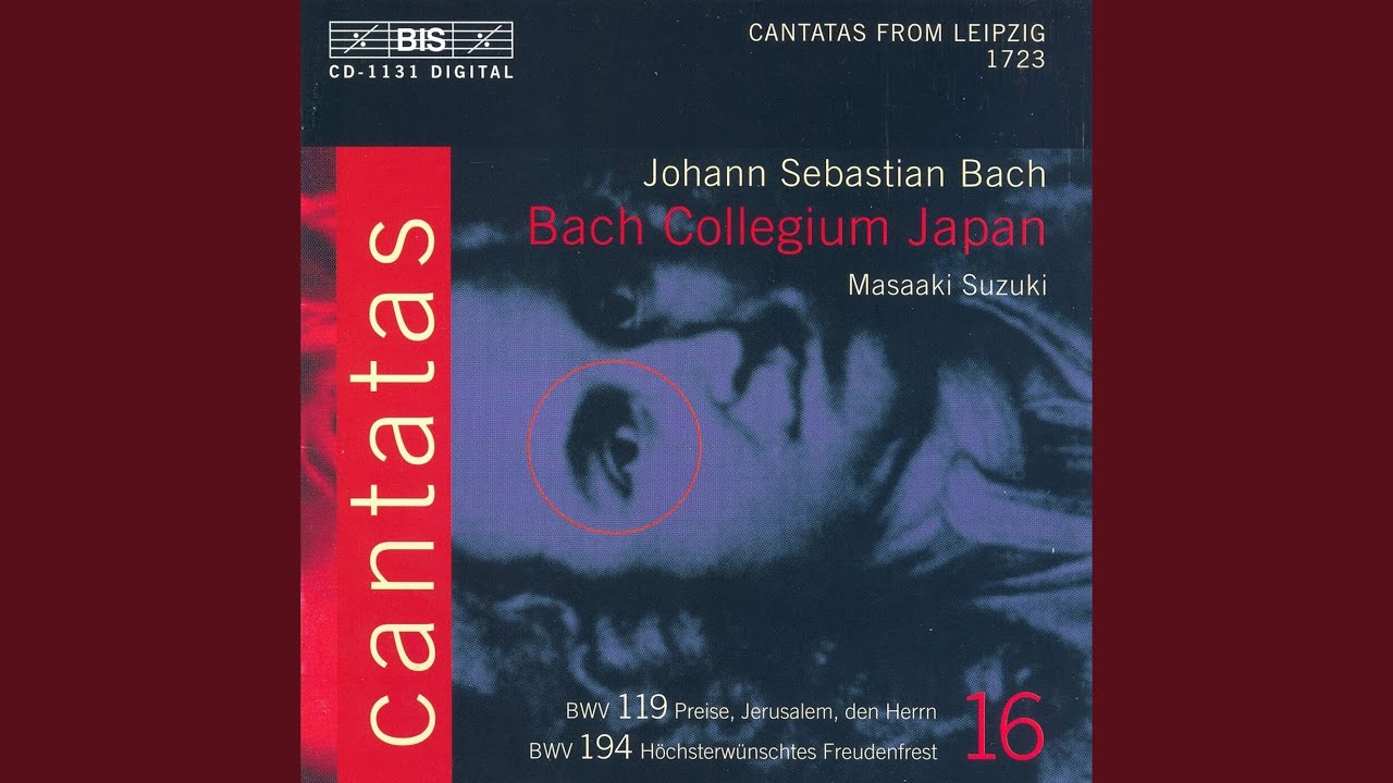 Höchsterwünschtes Freudenfest, BWV 194: Recitative. Wohlan demnach, du ...