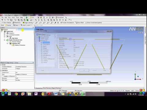 Finite Element Analysis of Plane Truss in ANSYS - YouTube