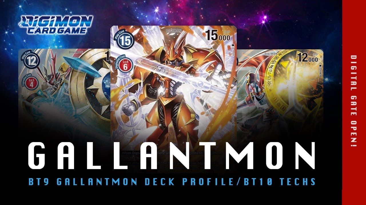 Digimon TCG - NEW BT9 Gallantmon Deck Profile! BT10 tech options - YouTube