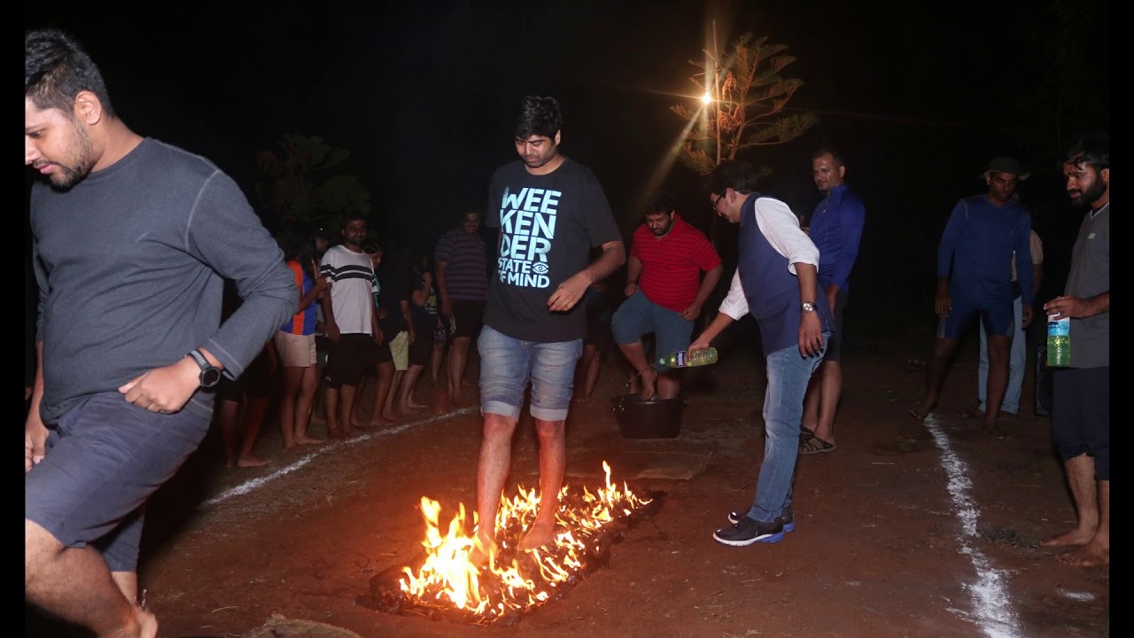 Fire Walk Motivational Session | Outlife Outbound Training - YouTube