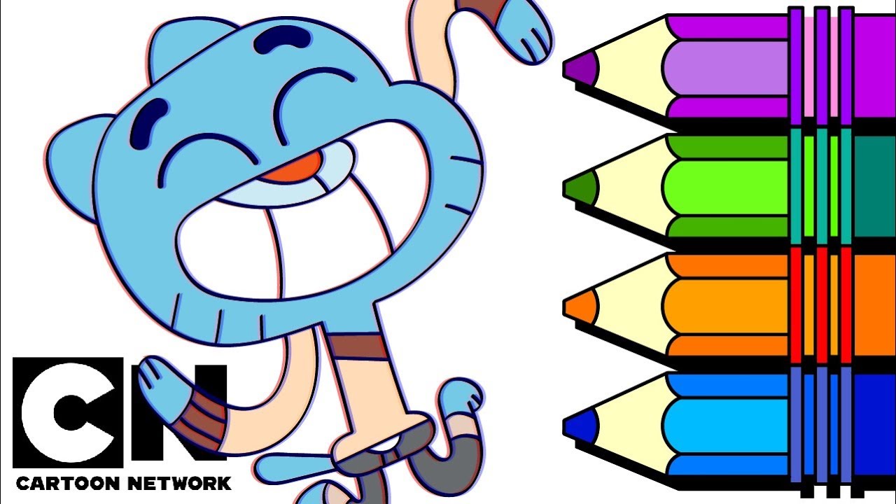 Drawing Gumball Watterson | Speed Drawing - YouTube