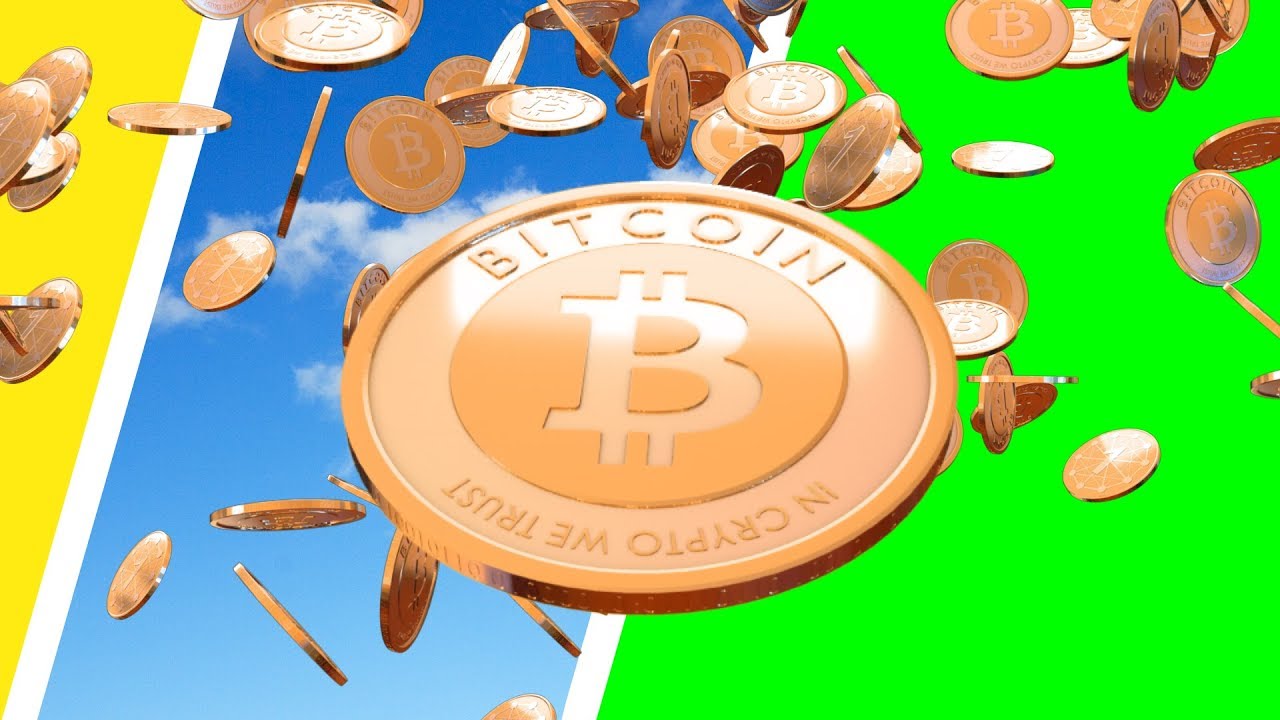 BITCOIN flying | Green Screen Footages HD - YouTube