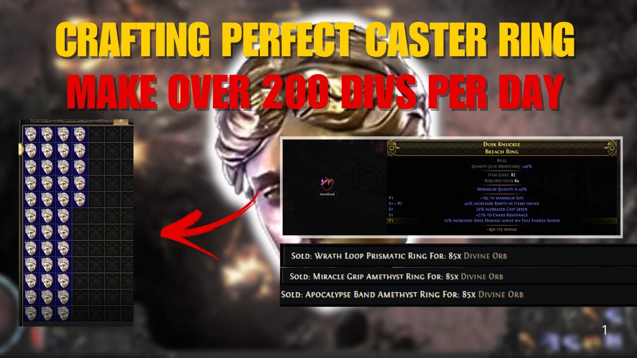 How to Craft INSANE 50 Rarity Ring MASSIVE Profit - Abyss Crafting ...