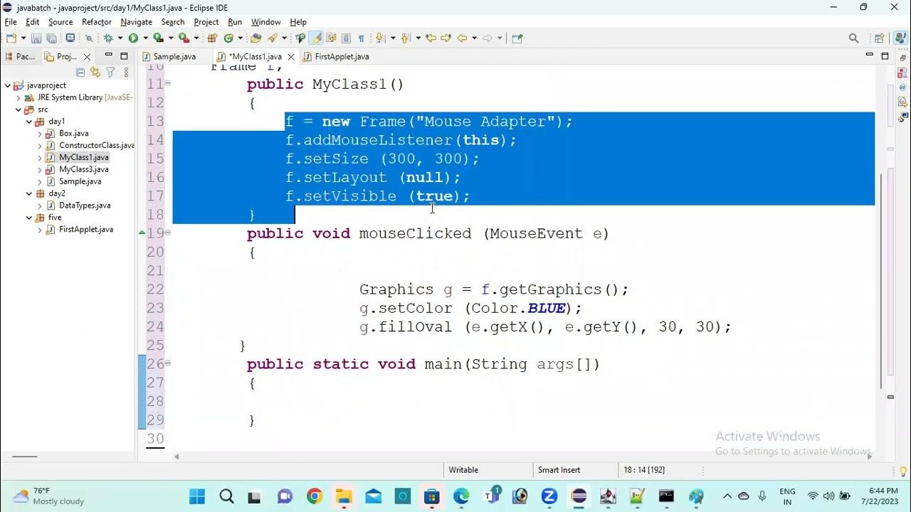 Adapter Classes In Java Youtube
