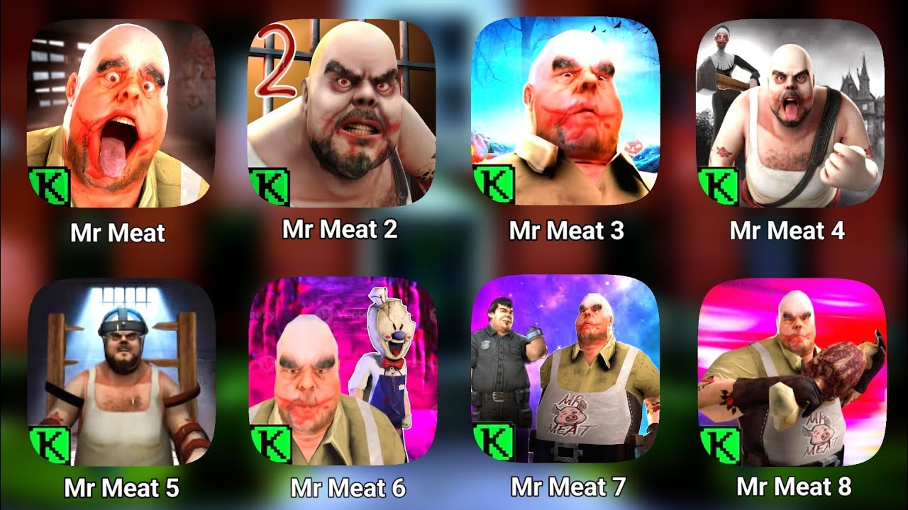 Mr Meat 1, 2, 3, 4, 5, 6, 7 & 8 Gameplay || Mr Meat 3 - YouTube