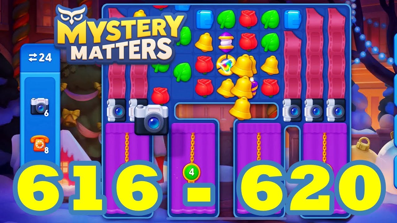 Mystery Matters Level 616 - 620 HD Gameplay | 3 match puzzle | Android ...