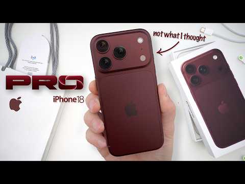 Apple iPhone 18 Pro Unboxing, Hands-On & First Impressions! (Burgundy)