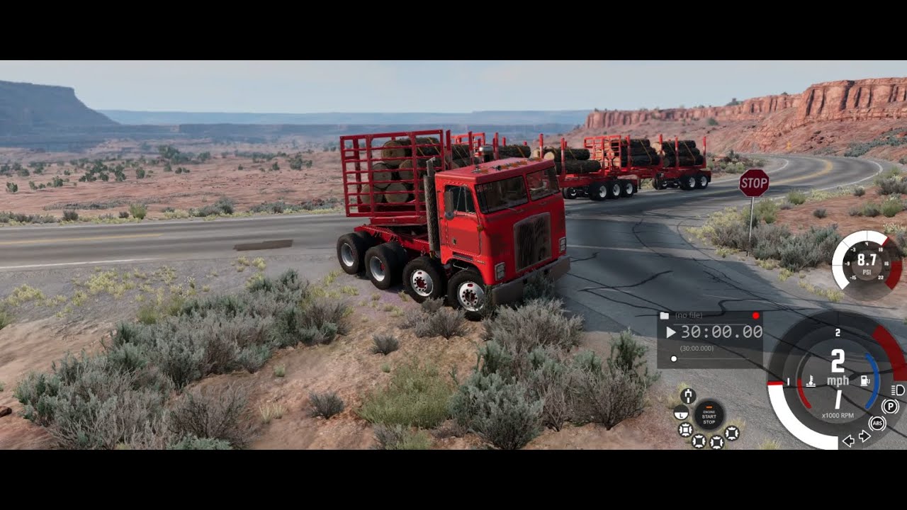 Longest Log carrier in USA | BeamNG Drive 3.2 Update - YouTube