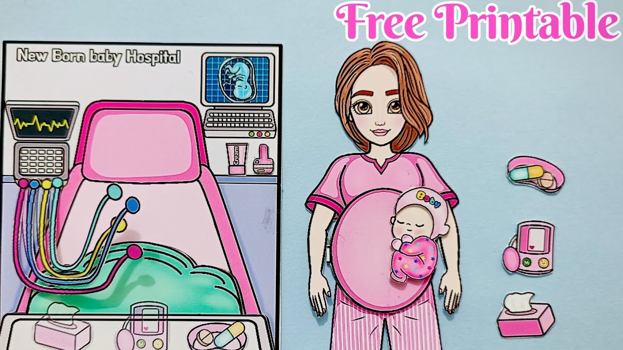 Paper Diy Printable project New born baby Hospital ( free printable ...