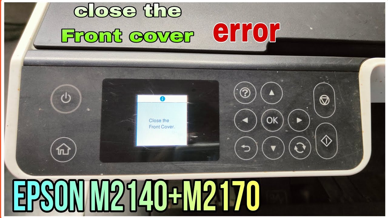 epson m2140 error close the front cover epson m2170. #aajtak #1k #india #shorts #error#service # ...