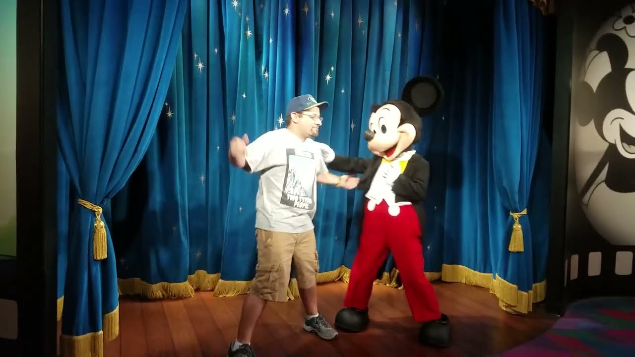 Finally got to hug Mickey Mouse after two years. - YouTube