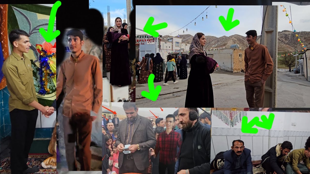 Wedding celebration. Sakineh and Morteza Dost Akbar, Arsalan, Ali, and ...