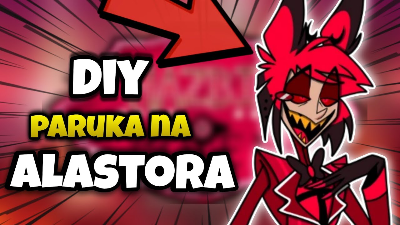 DIY paruka na ALASTORA z Hazbin Hotelu | Aneko - YouTube