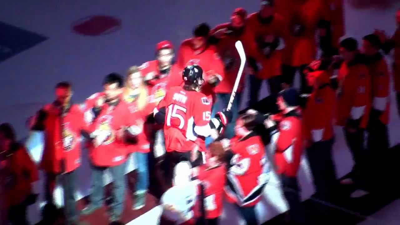 Ottawa Senators 2012-13 Home Opener Player Introductions and Hélène ...