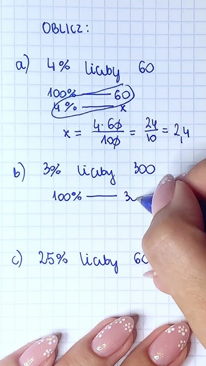 Obliczanie procentu z liczby - YouTube