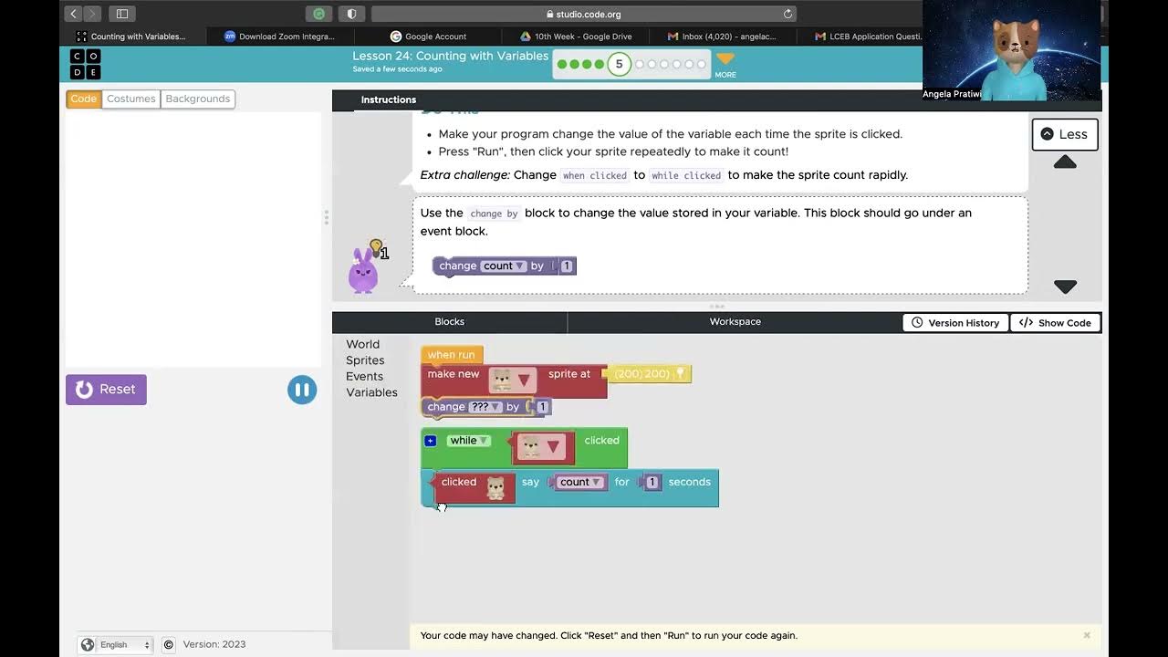 Lesson 24 Part 1 Counting with Variables - YouTube