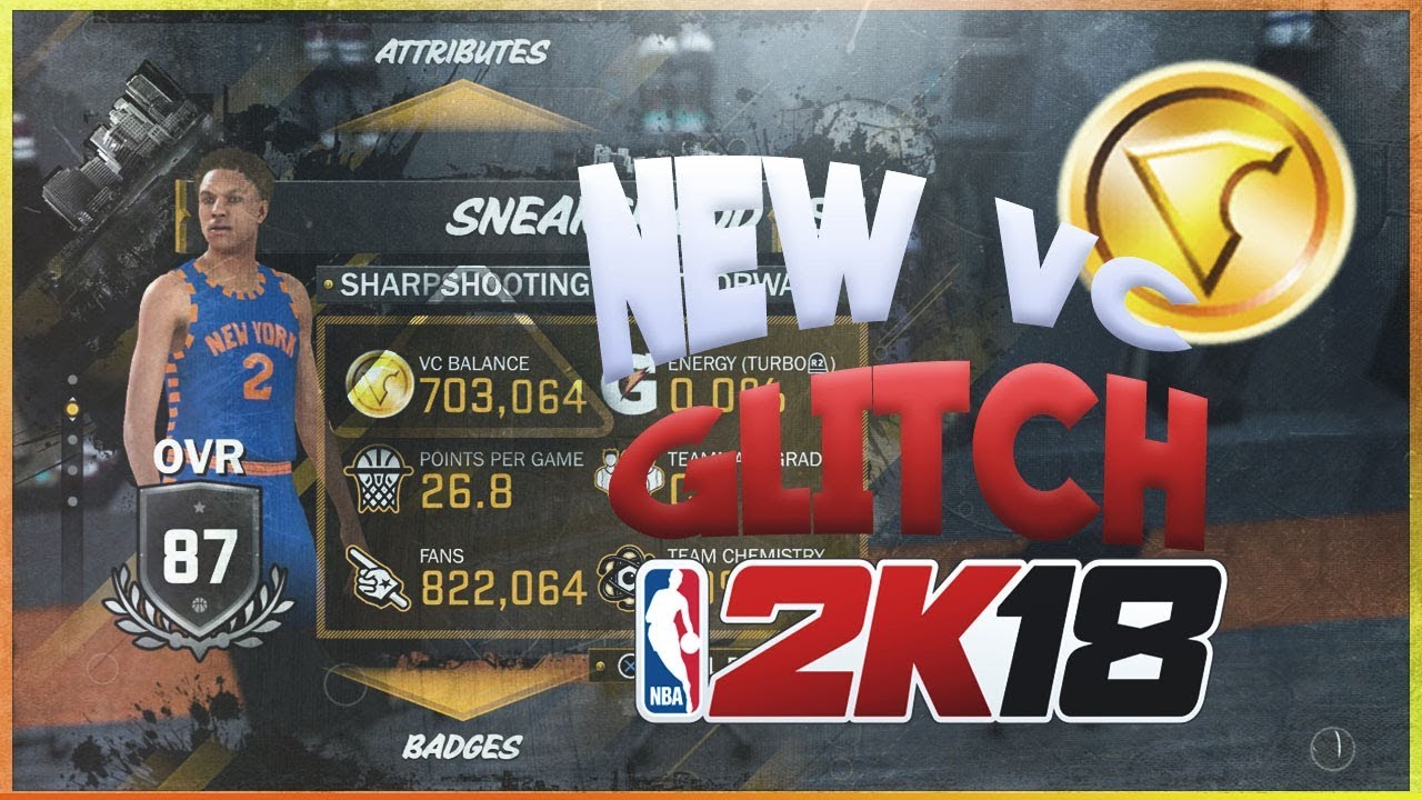 NBA 2K18 " NEW " VC GLITCH BEST WORKING AT THE MOMENT - YouTube