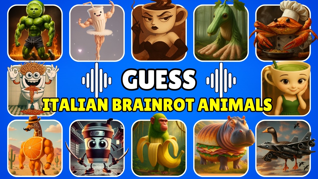 Guess Italian and Indonesian Brainrot Animals by Voice | chef ...