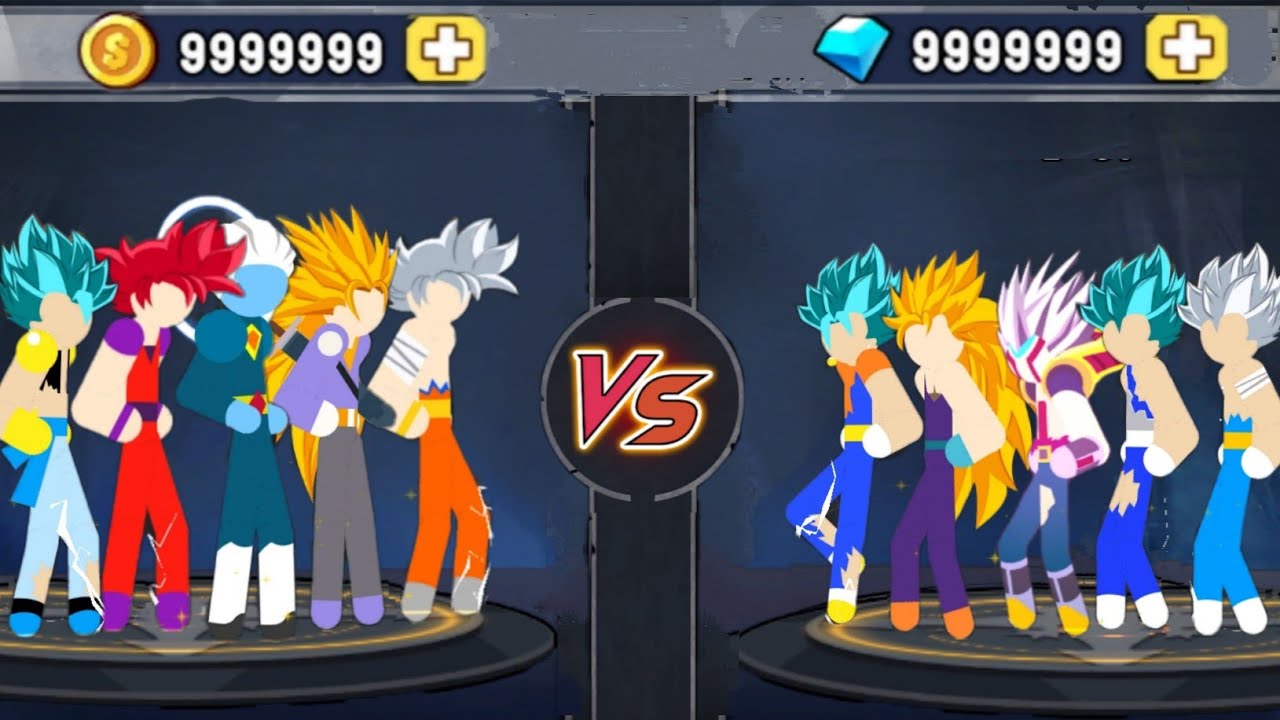 Stickman Warriors Goku Ultra, Trunks, Beerus Vs Vegito, Gohan, Vegeta ...