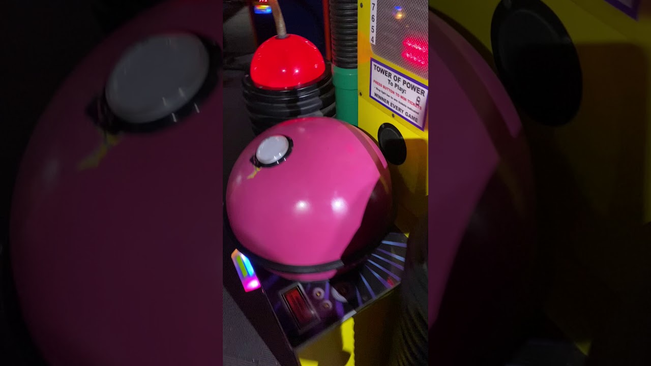 Lot 37- Tower of Power 3 Player Timing Arcade Game - YouTube