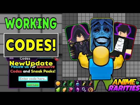 *NEW* ALL WORKING CODES FOR ANIME RARITIES IN MAY 2024! ROBLOX ANIME ...