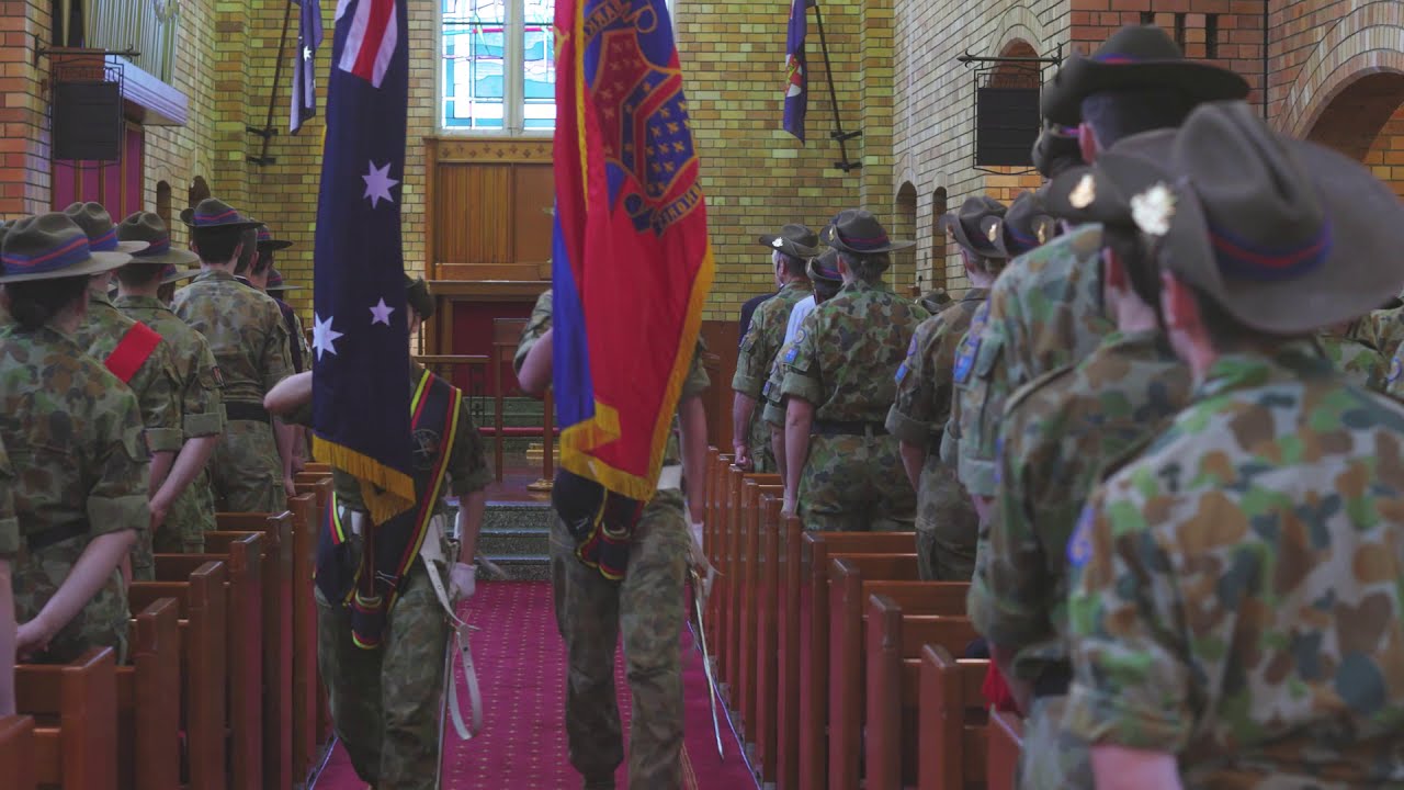Barker College Cadet Unit Church Parade - YouTube
