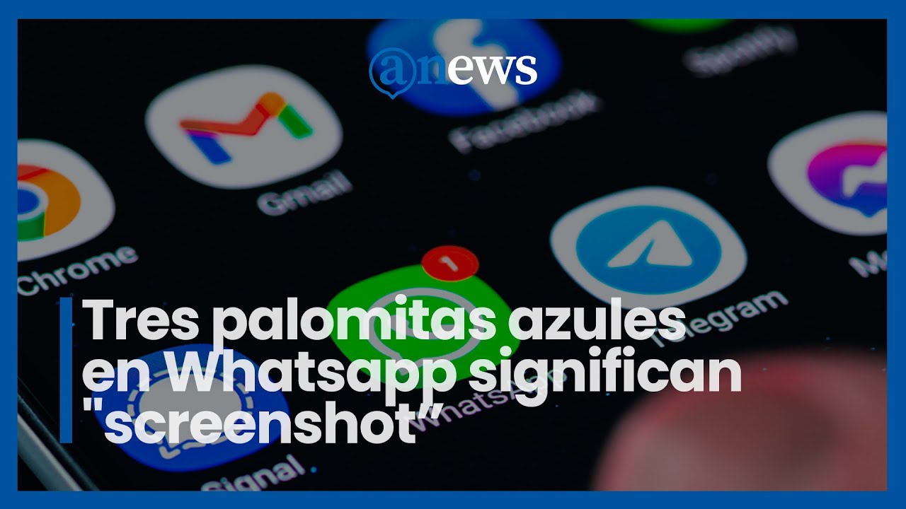 Tres palomitas azules en Whatsapp significan "screenshot” - YouTube