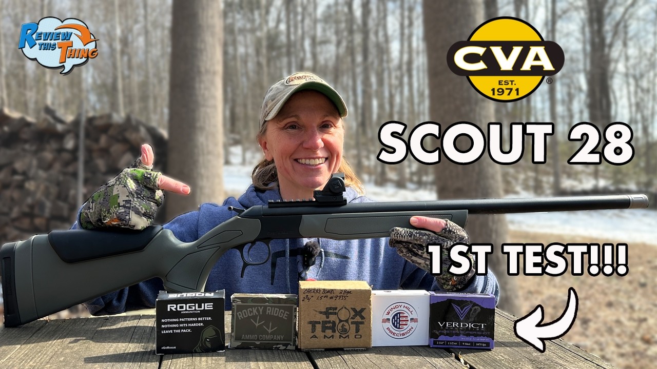 First Pattern Test Ever: CVA Scout 28 Gauge vs 5 TSS Loads - YouTube