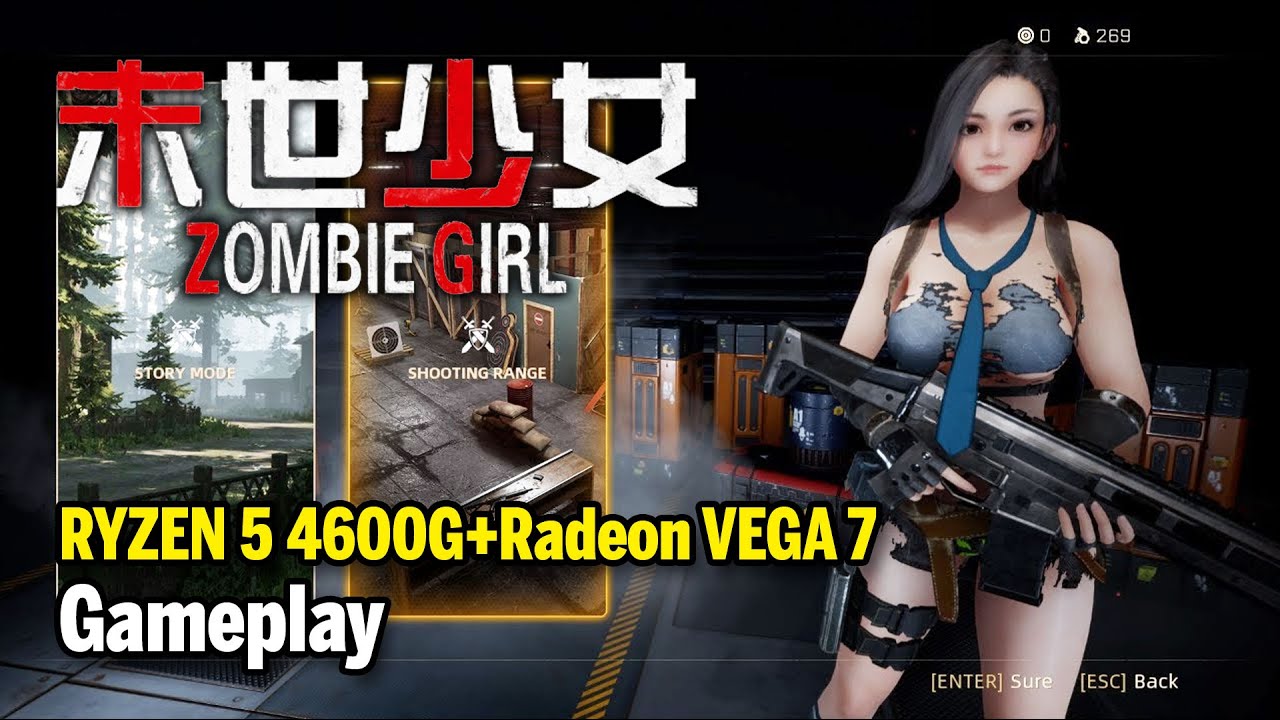 ZOMBIE GIRL (RYZEN 5 4600G + Radeon Vega 7) - Gameplay - YouTube
