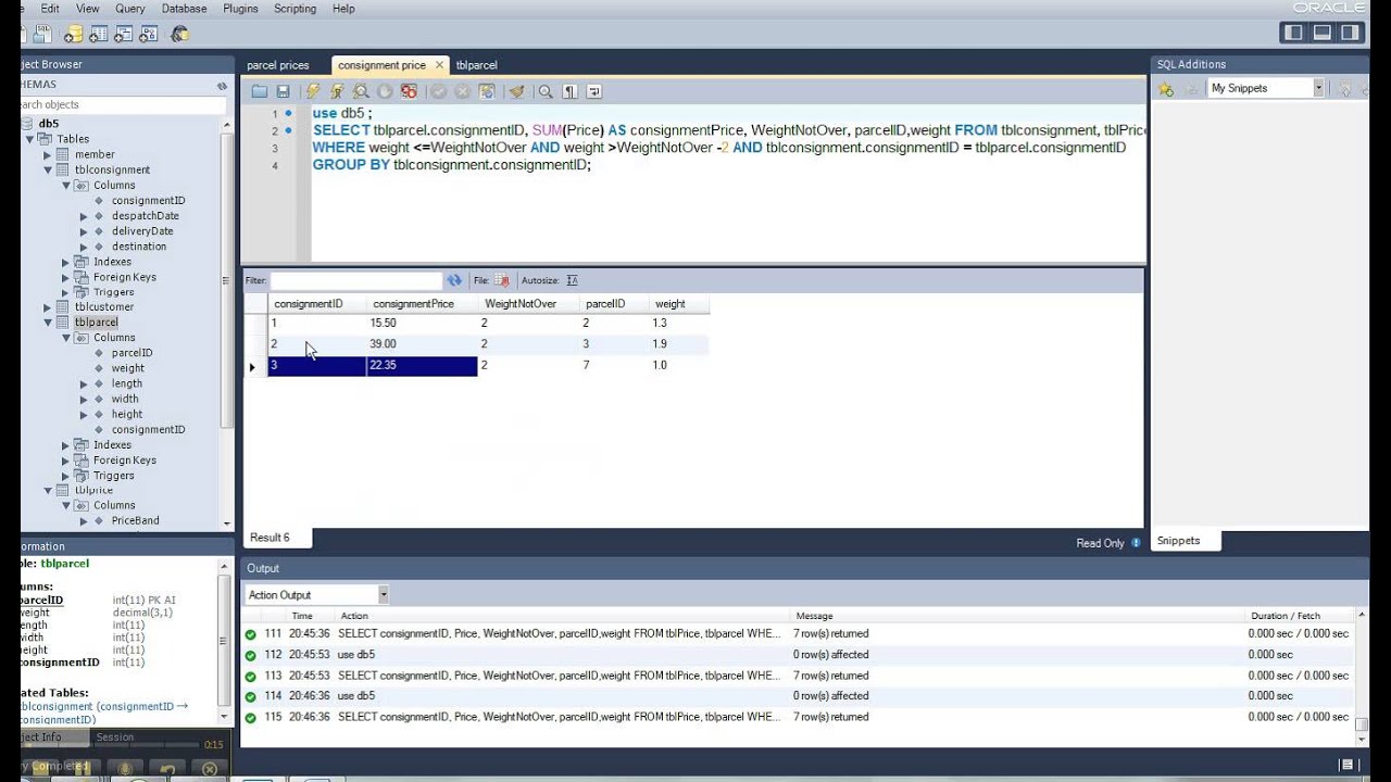 price per parcel and total consignment cost - YouTube