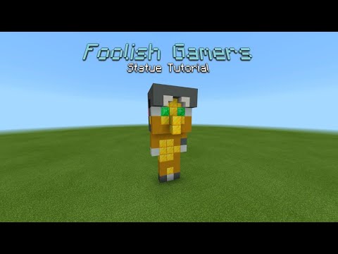 Minecraft: Foolish Gamers Statue Tutorial - YouTube
