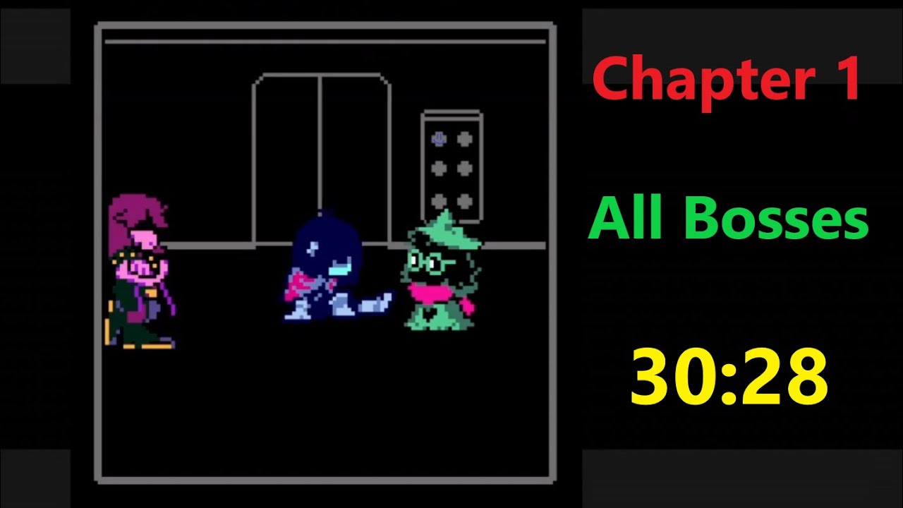 Deltarune Chapter 1 All Bosses in 30:28 (PB) - YouTube