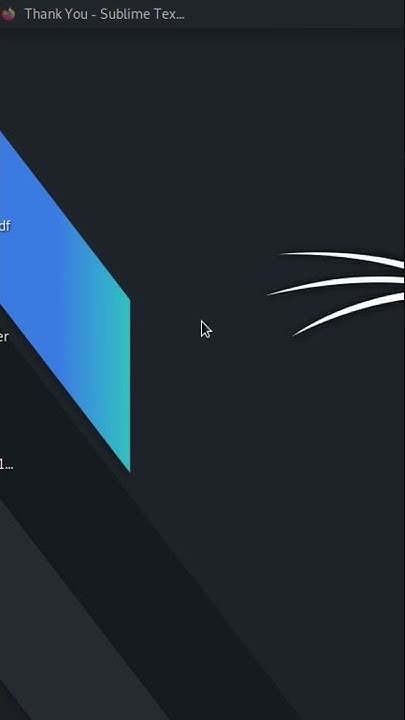 Install sublime text KALI LINUX #shorts - YouTube