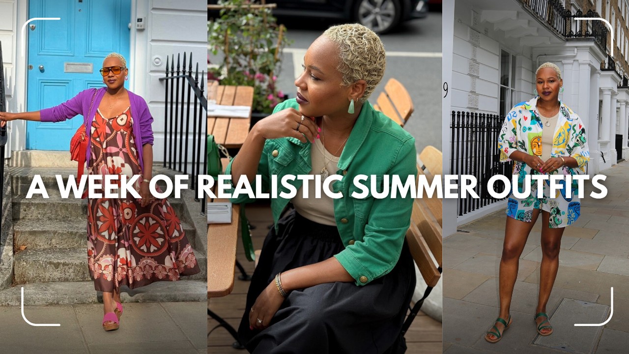 7 Days of Realistic UK Summer Outfits | End Of Summer Outfits - YouTube